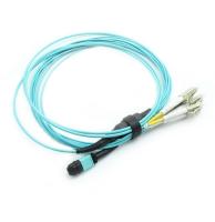 China 8/12 Cores MPO-LC OM3 Fiber Cables breakout Patch Cable MPO LC Harness Cable 0.9mm 2.0mm LSZH for sale