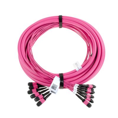 China 72 96 Cores 6x12 MPO-MPO Trunk Cables OM4 LSZH Patch Cord Type A/B/C 1-100M for sale