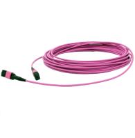 China 12 Cores MPO Female to MPO Female Trunk Cables OM4 3.0mm LSZH Patch Cord Type A/B/C 1-100M for sale