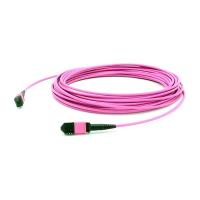 China 12 Cores MPO Female to MPO Female Trunk Cables OM4 3.0mm LSZH Patch Cord Type A/B/C 1-100M for sale