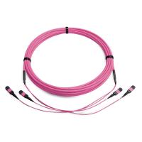 China 48 Cores 2x12 MPO-MPO Trunk Cables OM4 LSZH Patch Cord Type A/B/C 1-100M for sale