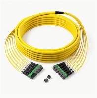 China 144 Cores 12x12  6x24 MTP MPO Trunk Cables SM LSZH Patch Cord Type A/B/C 1-100M for sale