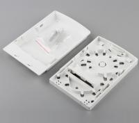 China TW-FB-2A Fiber Optic 2 Ports Optical Rosette Fttx LC ATB Socket Wall Mount Terminal Box Fiber Nap Box Facepalte for sale