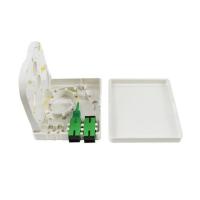 China TW-FB-2B Fiber Optic 2 Ports Optical Rosette Fttx SC LC ATB Socket Wall Mount Terminal Box Fiber Nap Box Facepalte for sale