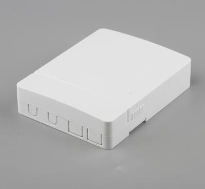 China TW-FB-2B-1 Fiber Optic 2 Ports Optical Rosette Fttx SC LC ATB Socket Wall Mount Terminal Box Fiber Nap Box Facepalte for sale