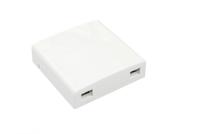 China TW-FB-2C Fiber Optic 2 Ports Optical Rosette Fttx SC LC ATB Socket Wall Mount Terminal Box Fiber Nap Box Facepalte for sale