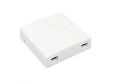 China TW-FB-2C Fiber Optic 2 Ports Optical Rosette Fttx SC LC ATB Socket Wall Mount Terminal Box Fiber Nap Box Facepalte for sale
