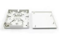 China TW-FB-2C Fiber Optic 2 Ports Optical Rosette Fttx SC LC ATB Socket Wall Mount Terminal Box Fiber Nap Box Facepalte for sale