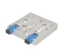China TW-FB-2C Fiber Optic 2 Ports Optical Rosette Fttx SC LC ATB Socket Wall Mount Terminal Box Fiber Nap Box Facepalte for sale