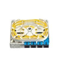China TW-FB-4A Fiber Optic 4 Ports Optical Rosette Fttx SC LC ATB Socket Wall Mount Terminal Box Fiber Nap Box Facepalte for sale