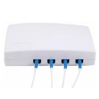 China TW-FB-4B Fiber Optic 4 Ports Optical Rosette Fttx SC LC ATB Socket Wall Mount Terminal Box Fiber Nap Box Facepalte for sale