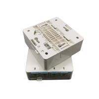 China TW-FB-4D Fiber Optic 4 Ports Optical Rosette Fttx SC LC ATB Socket Wall Mount Terminal Box Fiber Nap Box Facepalte for sale
