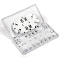 China TW-FB-8A Fiber Optic 8 Ports Optical Rosette Fttx SC LC ATB Socket Wall Mount Terminal Box Fiber Nap Box Facepalte for sale