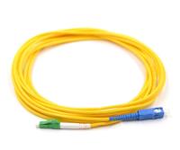 China Fiber Optic Patch Cord LC/APC to SC/UPC SM Simplex 2.0mm LSZH/PVC 1-100M Fiber Jumper for sale