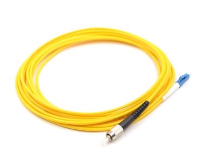 China Fiber Optic Patch Cord LC/UPC to FC/UPC SM Simplex 2.0mm LSZH/PVC 1-100M Fiber Jumper for sale