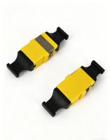 China MPO to MPO 8 12 24 SM Fiber Optic Adapter MPO Coupler Yellow Color for sale