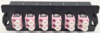 China Fiber Optic Adapter Panel 6 Ports with LC Duplex Adapters 12 Cores SM OM3 OM4 for sale