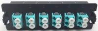 China Fiber Optic Adapter Panel 6 Ports with LC Duplex Adapters 12 Cores SM OM3 OM4 for sale