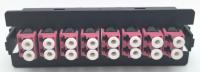 China Fiber Optic Adapter Panel 8 Ports with LC Duplex Adapters 16 Cores SM OM3 OM4 for sale