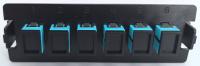 China Fiber Optic Adapter Panel 6 Ports with SC Simplex Adapters 6 Cores SM OM3 OM4 for sale