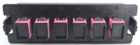 China Fiber Optic Adapter Panel 6 Ports with SC Simplex Adapters 6 Cores SM OM3 OM4 for sale