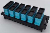 China Fiber Optic Adapter Panel 6 Ports with SC Duplex Adapters 12 Cores SM OM3 OM4 for sale