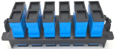 China Fiber Optic Adapter Panel 6 Ports with SC Duplex Adapters 12 Cores SM OM3 OM4 for sale