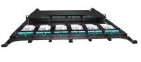 China 1U 144 Cores MTP MPO -LC Patch panel ODF Chassis enclosure Sliding type with Cassettes for sale
