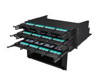 China 4U 576 Cores MTP MPO -LC Patch panel ODF Chassis enclosure Sliding type with Cassettes for sale