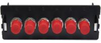 China Fiber Optic Adapter Panel 6 Ports with FC Duplex Adapters 6 Cores SM OM3 OM4 for sale