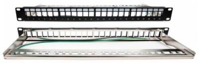 China TW-NWP-04 19/1U STP Blank Patch Panel 24 Ports Use for STP Keystone Jack With Back for sale