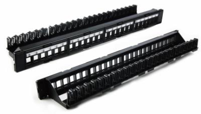 China TW-NWP-08 19//1U UTP Blank Patch Panel 24 Ports Use for UTP Keystone Jack With Back Bar for sale