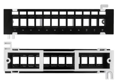 China TW-NWP-18  10〃1U UTP Blank Patch Panel 12 Ports with Wallmount Bracket Use for UTP Keystone Jack With Back for sale