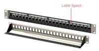 China TW-NWP-20 19〃1U STP Blank Patch Panel 24 Ports Use for STP Keystone Jack With Back Bar for sale