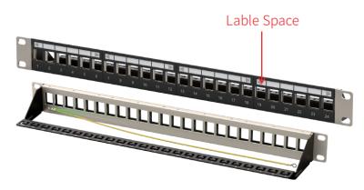 China TW-NWP-20 19〃1U STP Blank Patch Panel 24 Ports Use for STP Keystone Jack With Back Bar for sale