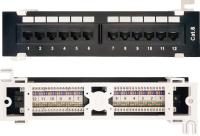 China TW-NWP-03 12 Port Cat5e Cat6 Cat6A Vertical Patch Panel with Wallmount Bracket for sale