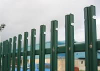 China Powder Coated Steel Palisade Fence W Pale For Construction Site for sale