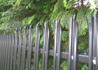 China Good Powder Coated Green Color Metal Palisade Fence For Security 1.8*3m for sale