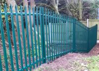 China Good Powder Coated Green Color Metal Palisade Fence For Security 1.8*3m for sale