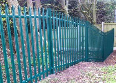 China Good Powder Coated Green Color Metal Palisade Fence For Security 1.8*3m for sale