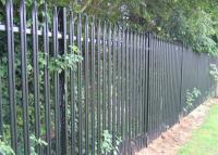China Hot Dip Galvanized Steel Palisade Fence W Pale European Style For Security for sale