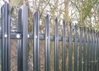 China Powder Coated Steel Palisade Fence W Pale For Construction Site for sale