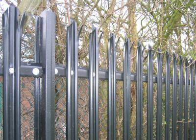 China Powder Coated Steel Palisade Fence W Pale For Construction Site for sale