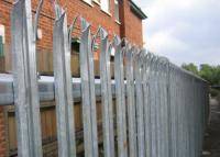 China Hot Dip Galvanized Steel Palisade Fence W Pale European Style For Security for sale