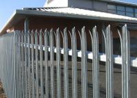 China Hot Dip Galvanized Steel Palisade Fence W Pale European Style For Security for sale