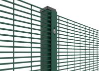 China Powder Coated Green Color 358 Security Fence with 76.2x12.7mm Mesh Hole and 4.0mm Wire Diameter for sale
