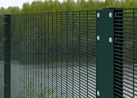 China Powder Coated Green Color 358 Security Fence with 76.2x12.7mm Mesh Hole and 4.0mm Wire Diameter for sale