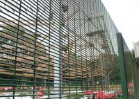 China Powder Coated Green Color 358 Security Fence with 76.2x12.7mm Mesh Hole and 4.0mm Wire Diameter for sale