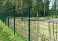 China Hot Dip Galvanized 3D Curved Fence For Airport 50*150mm Mesh Hole for sale