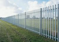 China Wrought Iron Steel Palisade Fence Powder Coated For Border Angle Rail 1.8*3m for sale